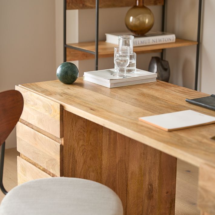 Industrial Modular Desk w 2 File Cabinets 64 West Elm