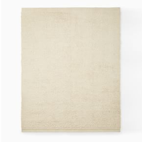 Looped Wool Rug - Hand Loomed Alabaster Luxury | West Elm