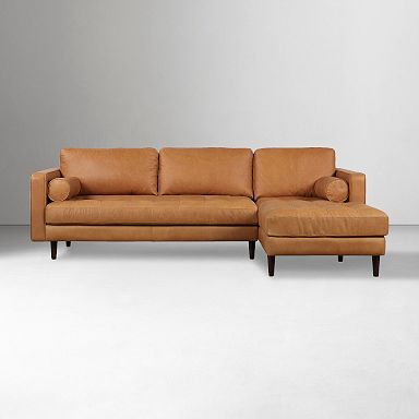 Dennes Leather Collection West Elm