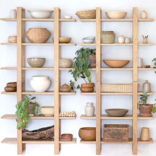 West elm shelves store