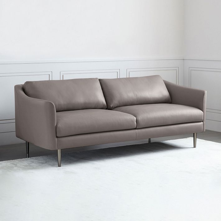 Sloane Leather Sofa (78"–86") | West Elm