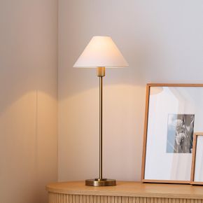 Beatrix Table Lamp (20.5") - Linen Shade | West Elm