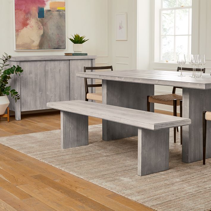 West elm table and bench store