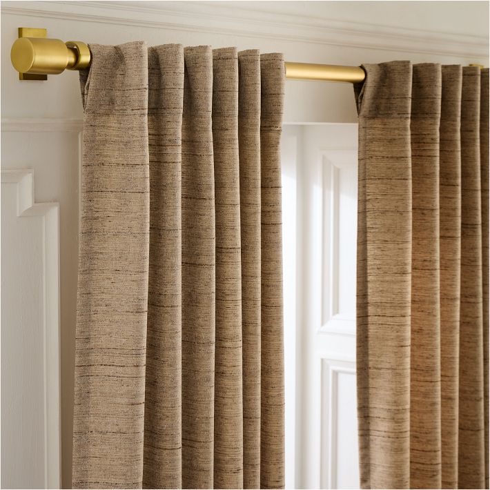 Astor Faux Silk Texture Curtain | West Elm