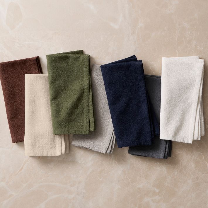 Slub Cotton 20" x 20" Napkin Sets | West Elm