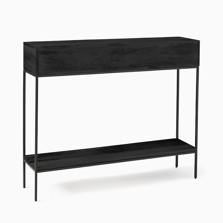 Industrial Storage Skinny Console Modern Sleek West Elm
