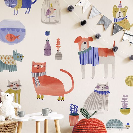 Mej Mej Pet House Peel & Stick Wall Decals | West Elm