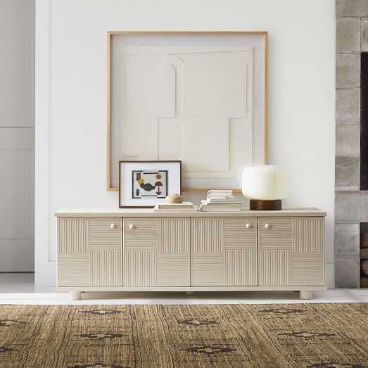 Hazel Pencil Reed Media Console (68") | West Elm