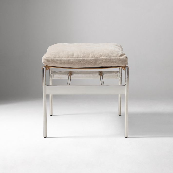 Stuart Sling Ottoman West Elm