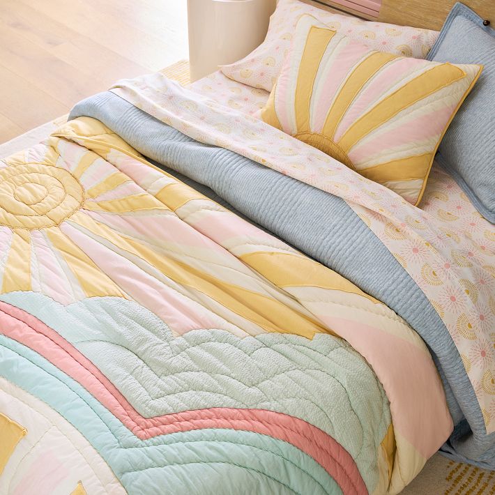 Sunny Sky Sheet Set 100 Cotton Kids Bedding West Elm