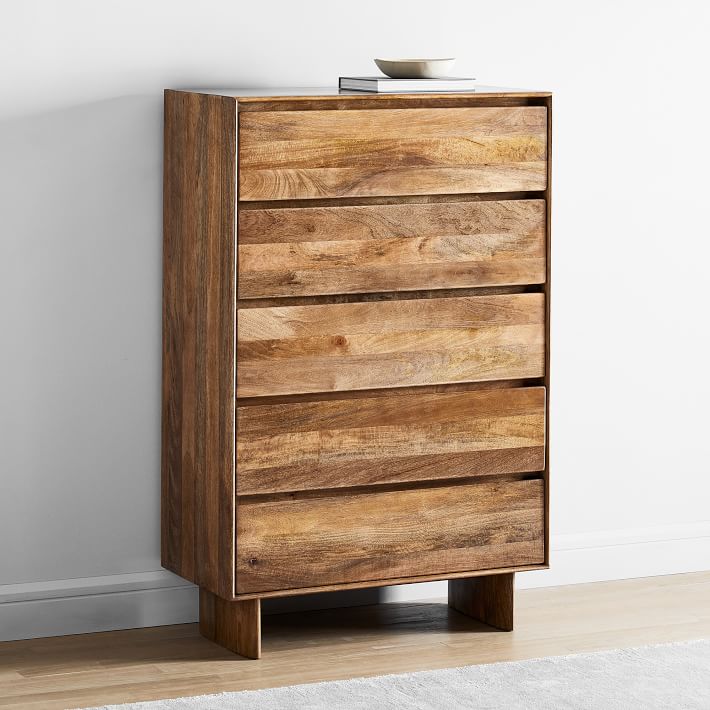 Solid wood 5 drawer dresser store