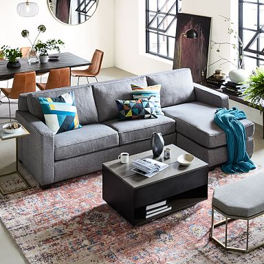 West elm henry sleeper sectional store