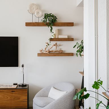 West elm floating shelves store