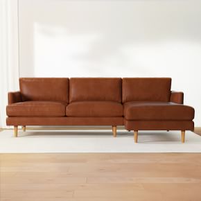West elm haven leather sectional store