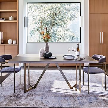 Tower Dining Table Stylish Concrete Design West Elm