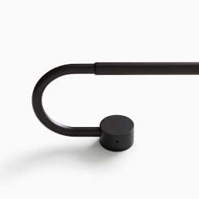 Swoop Blackout Curtain Rod - Dark Bronze for Modern Spaces | West Elm