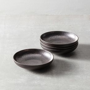 Nivo Metallic Low Salad Bowls (Set of 6) | West Elm
