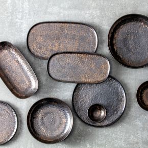 Nivo Metallic Serveware Collection | West Elm