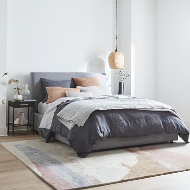 West elm black metal nightstand store