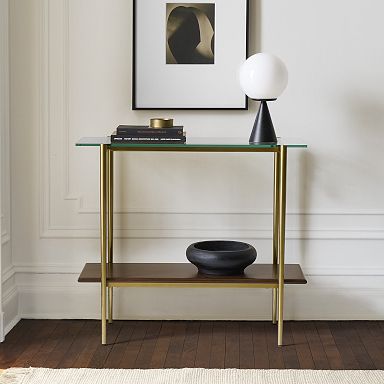West elm gold console table store