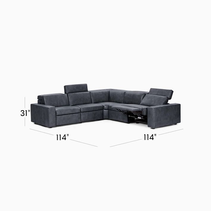 Enzo reclining sectional store