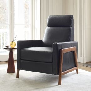West elm leather chair recliner store