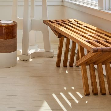 Triangle Leg Bench | West Elm