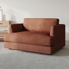 Haven Chair and A Half Performance Chenille Crossweave Ochre West Elm