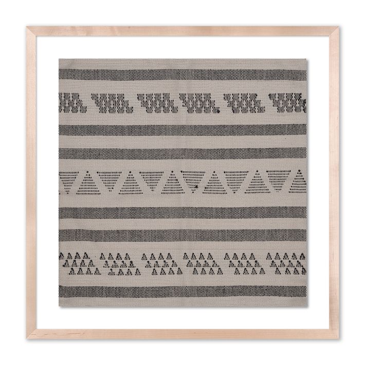 Geometric Rhythm Textile Art 1 Framed Wall Art | West Elm
