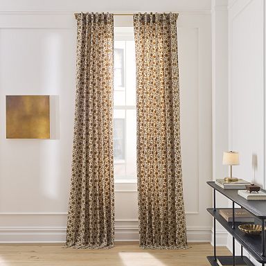 Patterned drapery panels store