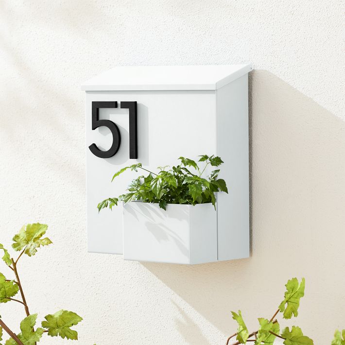 Post & Porch Customizable Greetings Wall Mounted Mailbox | West Elm
