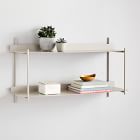 Floating Lines Metal Wall Shelf - 3-Tiered | West Elm