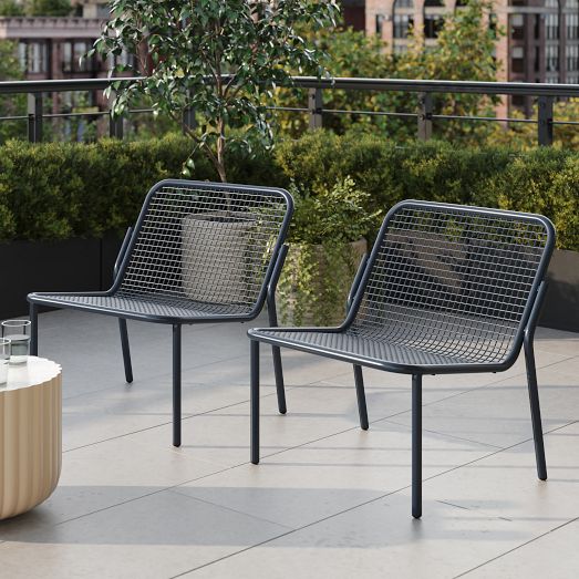 Seville Outdoor Stacking Lounge Chair (Set of 2) | West Elm