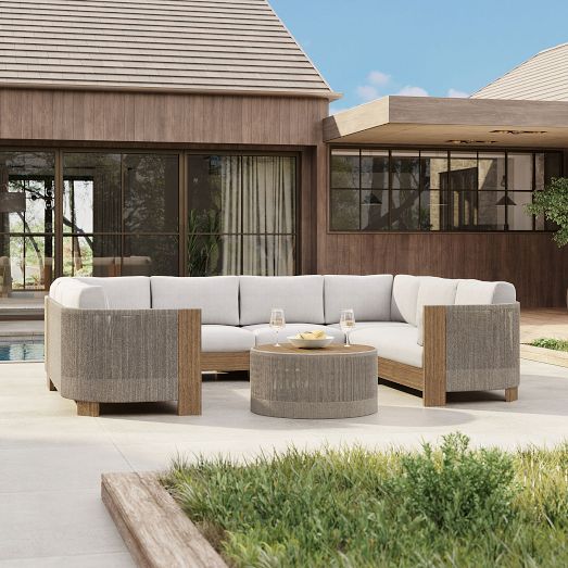 U shaped sectional patio furniture store