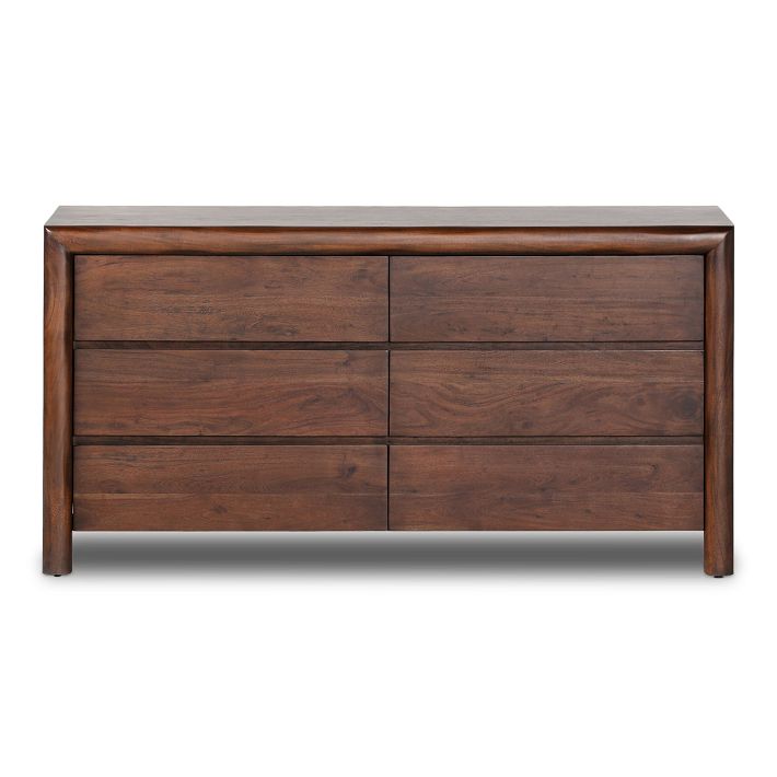 Brevoort 6 Drawer Dresser Rustic Brown Acacia 73
