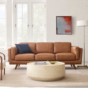 Zander Leather Sofa (90") | West Elm