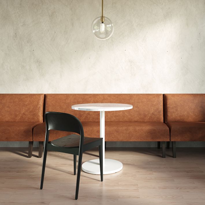 Novak Leather Banquette - No Tufting for Modern Dining | West Elm