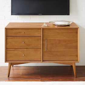 Mid Century Media Console Stylish Functional West Elm