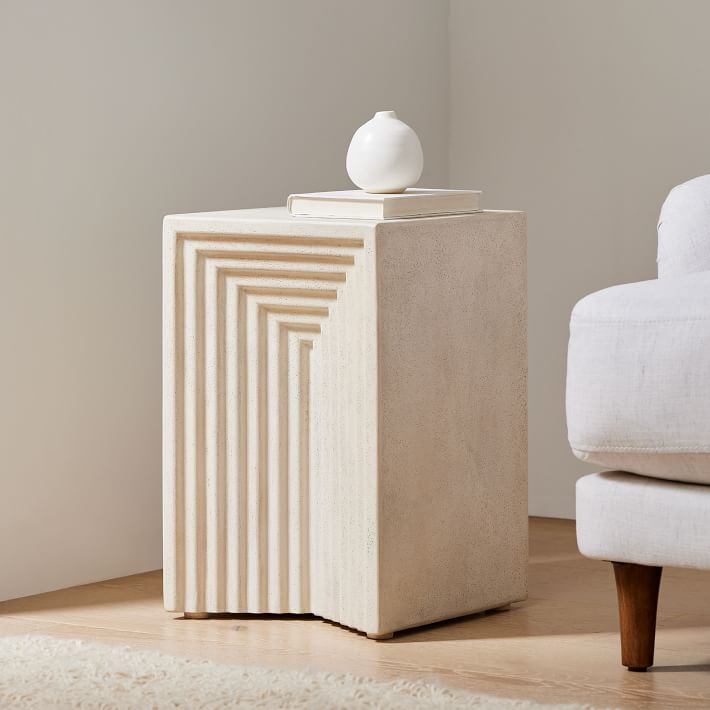 Fluted side table west elm store
