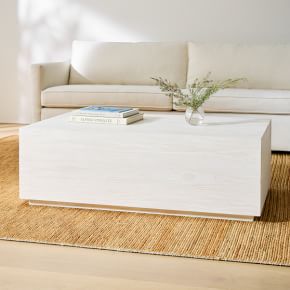 Volume Plinth Coffee Table - Wood | Media & Coffee Tables | West Elm