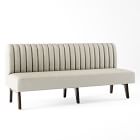Novak Banquette - Vertical Channel Tufting for Modern Dining | West Elm
