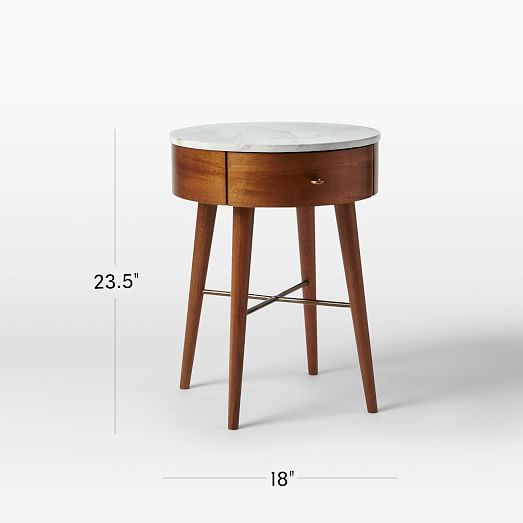 Small marble nightstand store