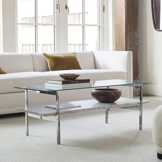 Silver marble coffee table store