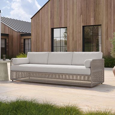 Sofa Coastal Wicker Collection West Elm