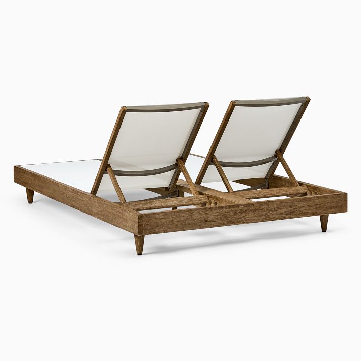 Portside Outdoor Textilene Double Chaise Lounge