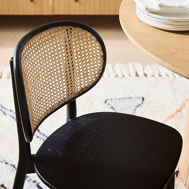 West elm cane chair store
