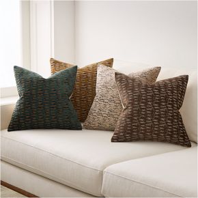 Abstract Linear Chenille Pillow Cover | West Elm