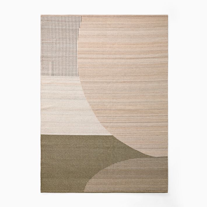 Striped Arch Outdoor Performance Rug | West Elm