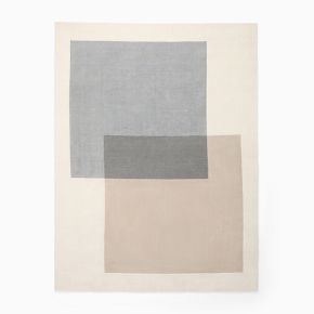 Overlap Blocks Wool Rug | West Elm