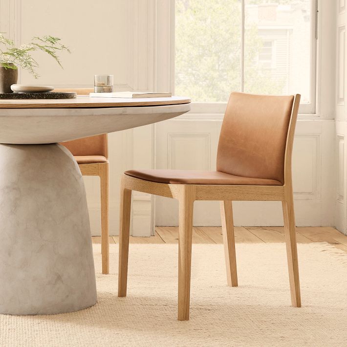 Como Leather Dining Chair - Modern & Stylish Seating | West Elm